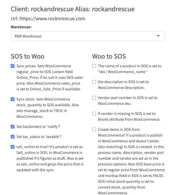 SOS Inventory Integration to WooCommerce