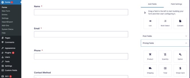 Integrating Stripe with Gravity Forms